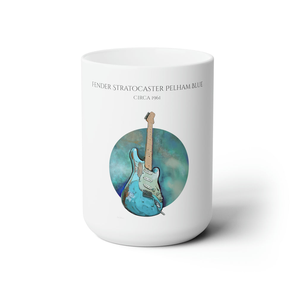 Fender Stratocaster Pelham Blue 1961 Mug – Guitar Fine Art