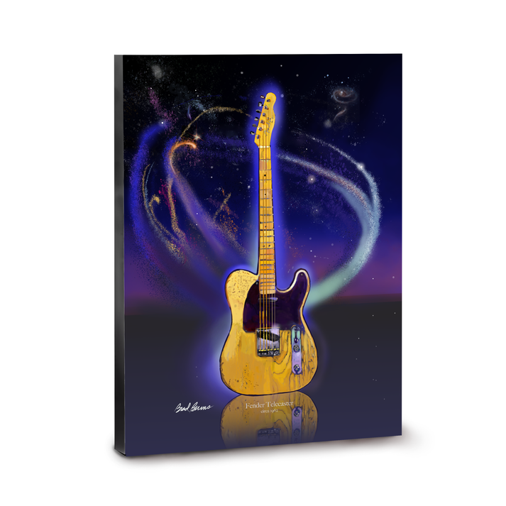 Fender Telecaster Natural Wall Art Canvas Prints – Guitar Fine Art